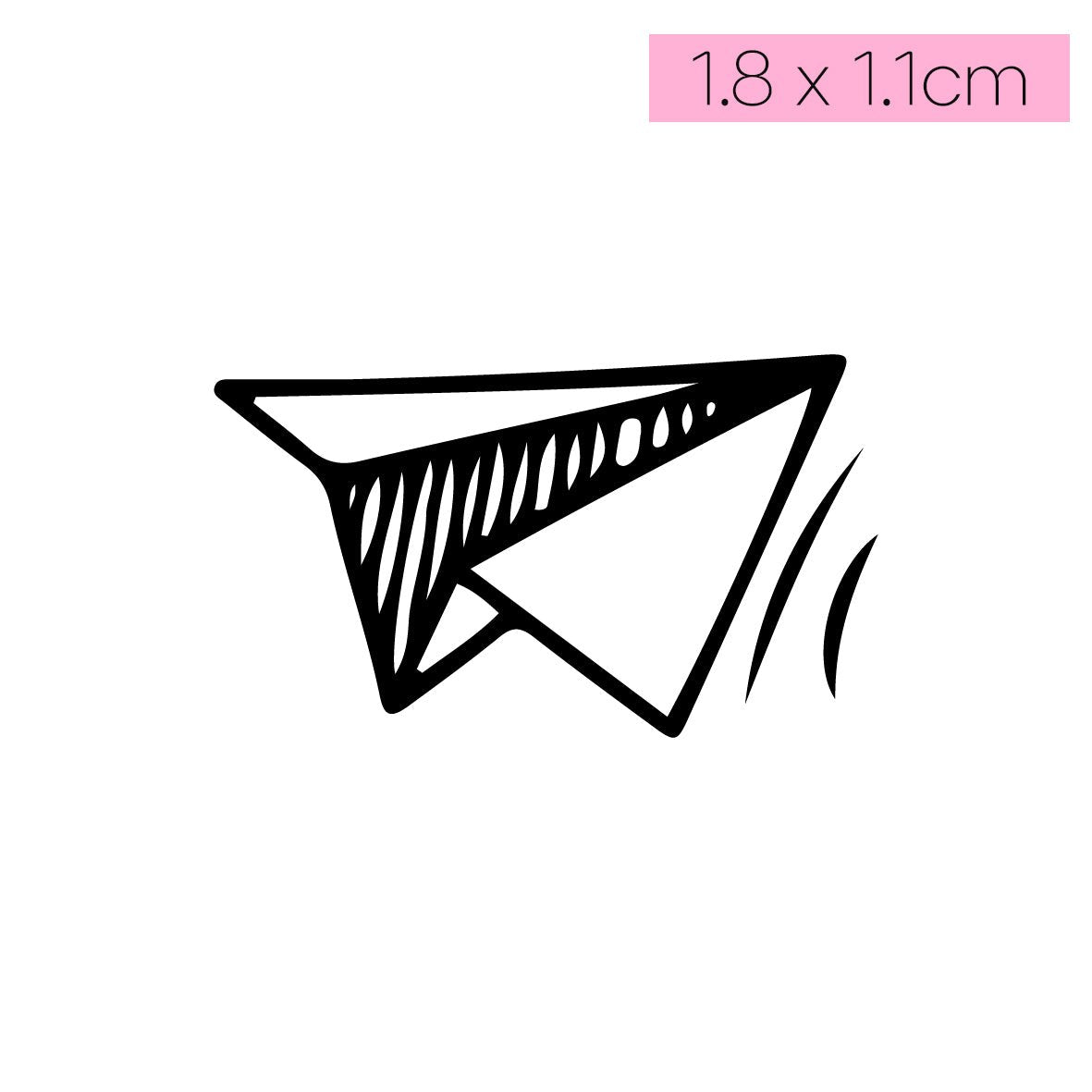 [T47]Flying plane – Tatou - Natural Two Weeks Tattoo